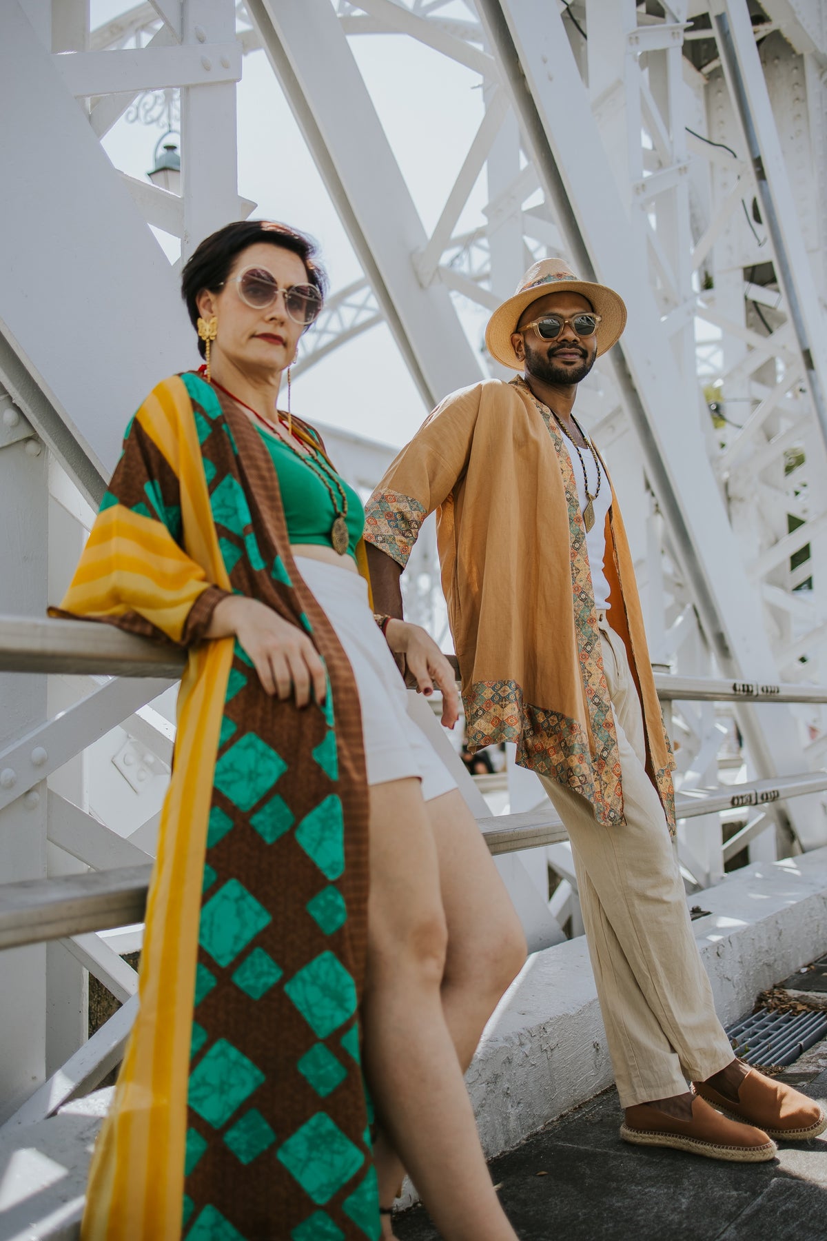 Indian Kimono Singapore, up-cycled silk created by Dj-duo – Raja Rani org