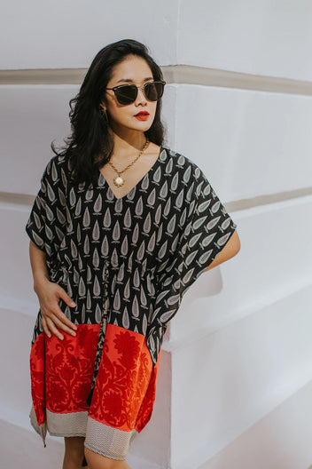 Indian Kimono Singapore, up-cycled silk created by Dj-duo – Raja Rani org