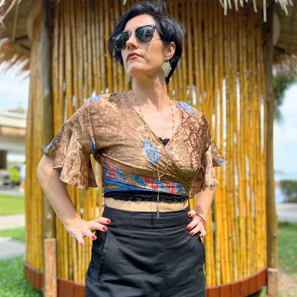 Indian Kimono Singapore, up-cycled silk created by Dj-duo – Raja Rani org